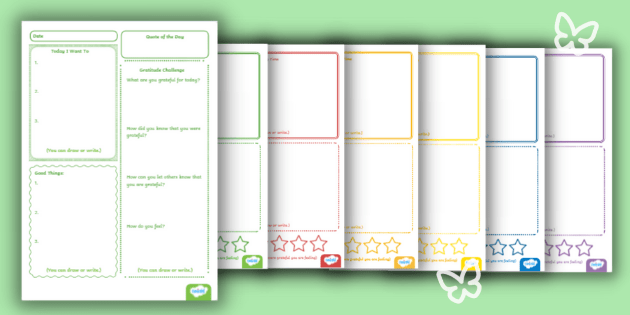 FREE! - Home Education Gratitude Journal - Twinkl - Australia