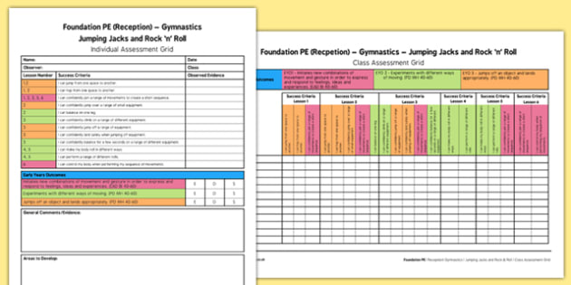 Foundation PE (Reception) - Gymnastics - Jumping Jacks and Rock n Roll