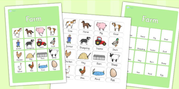 Farm Vocabulary Poster - Printable Primary Resources