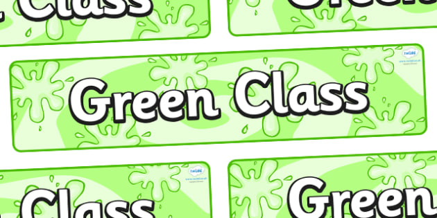 FREE! - Green Themed Classroom Display Banner (teacher made)