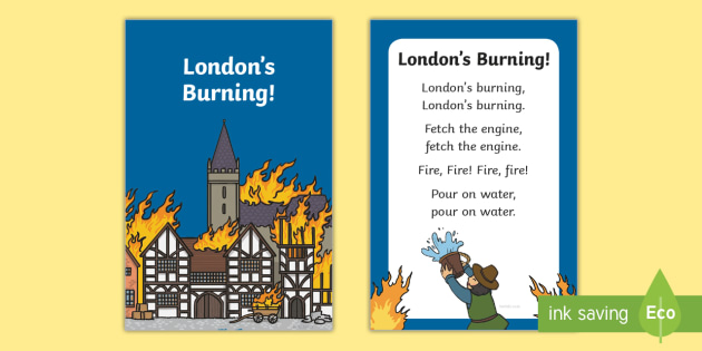 London s Burning Nursery Rhyme IKEA Tolsby Fiestad Frame