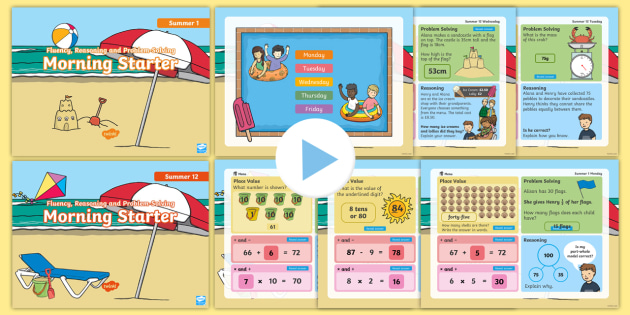 Year 2 Summer Morning Starter Weekly Bumper Pack