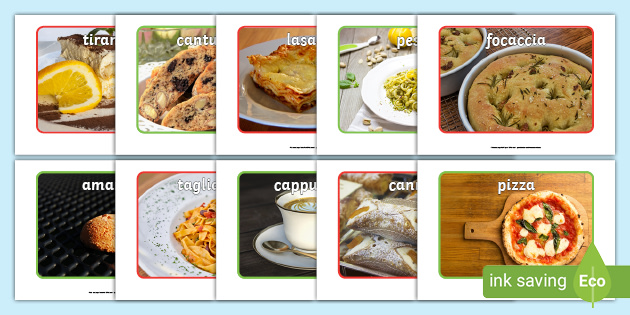 Italian Food Pictures - Display Photos - Primary Resource