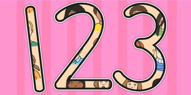 FREE! - All About Me Display Numbers (teacher made)