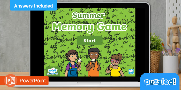 What is this Fun Summer Memory Game Puzzle PowerPoint? - AL