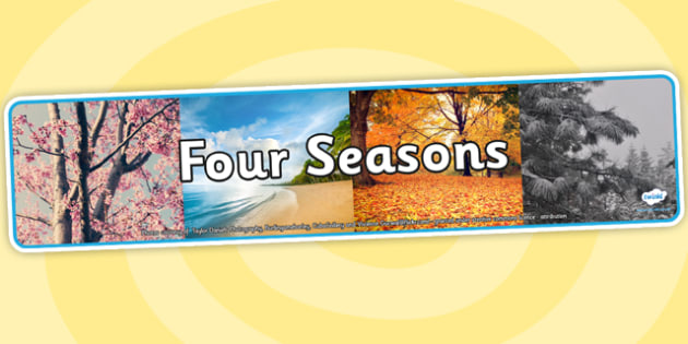 Four Seasons Photo Display Banner (teacher made)