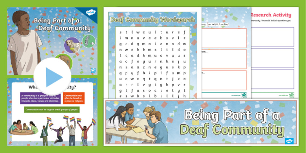 Deaf Community Activity Pack | Inclusion | Twinkl