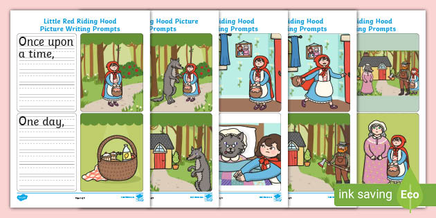 KS1 Little Red Riding Hood Simple Sentence Writing Prompts
