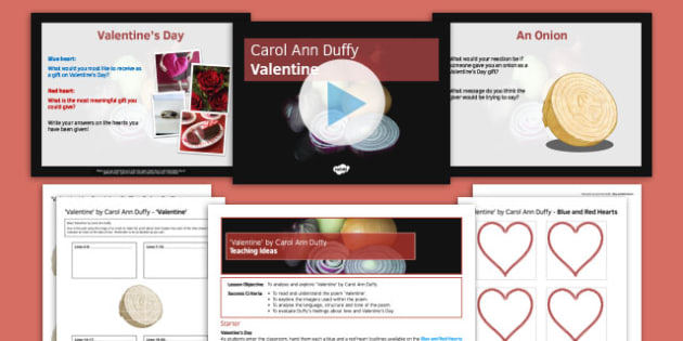 GCSE Carol Ann Duffy Valentine Pack - Carol Ann Duffy
