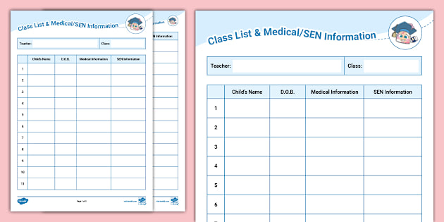 Pupils Information Sheets | twinkl.com.au