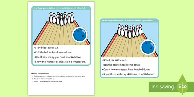 EYFS Maths Number Representation Challenge: Skittle Championships!