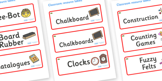 FREE! - Wales Themed Editable Additional Classroom Resource Labels
