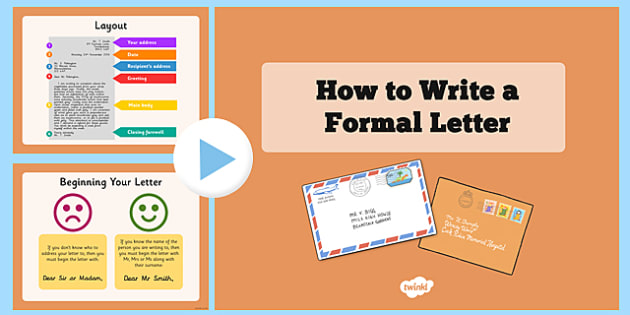  Features Of A Formal Letter Powerpoint The Main Features Of A Formal 