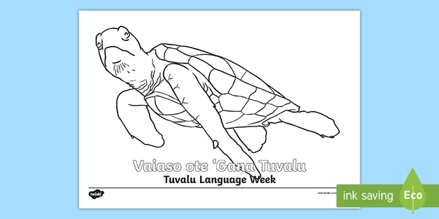 Tuvaluan Language Week Colouring Page (teacher made)