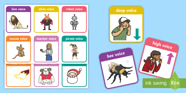 Silly Voices Activity Cards (Teacher-Made)