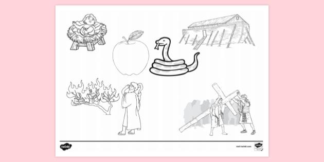 Bible Stories Colouring | Colouring Sheets