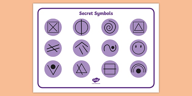 Secret Symbol Word Mat (teacher made)