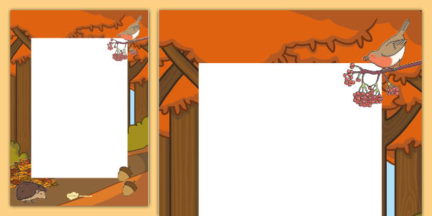 Autumn Themed Editable Note (teacher made)