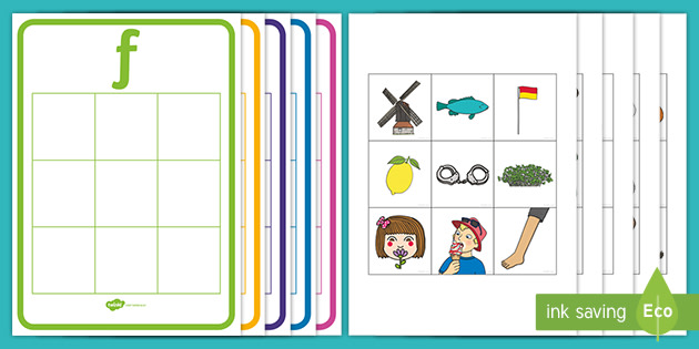 F, FF, L, LL, SS Sorting Cards (teacher made)