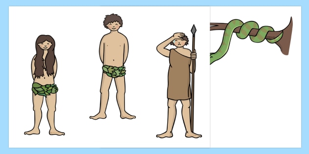 Adam and Eve Creation Story Stick Puppets (Teacher-Made)