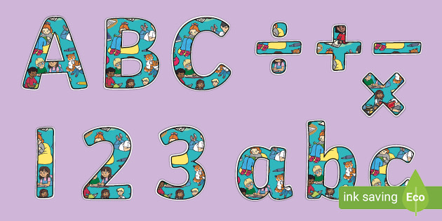 👉 Reading and Writing Themed Display Lettering