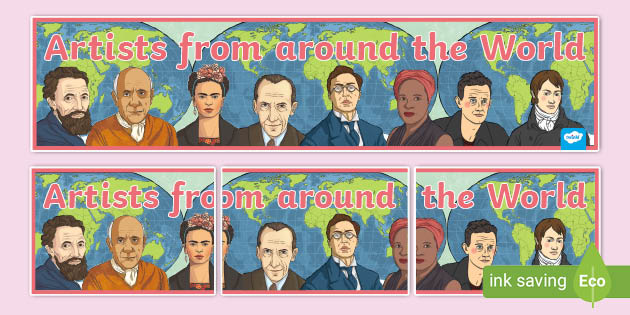 Artists from around the World Display Banner (teacher made)