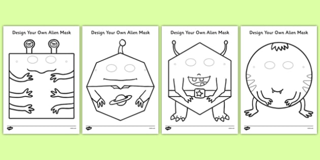 Design Your Own Alien Mask (teacher made)
