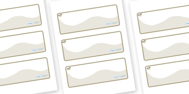 Pebble Themed Editable Drawer-Peg-Name Labels (Colourful)