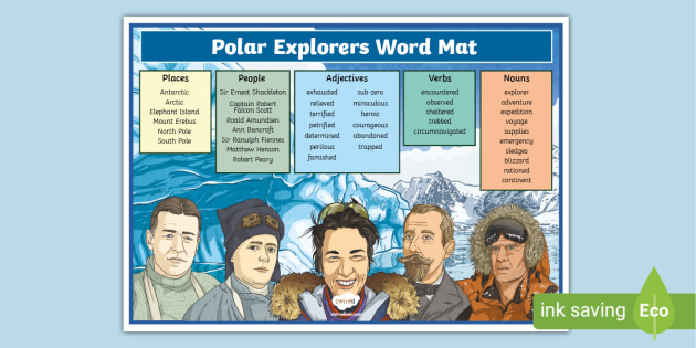 Polar Explorers Word Mat