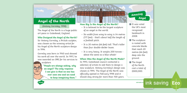 Angel of the North Fact File - Twinkl - Landmarks