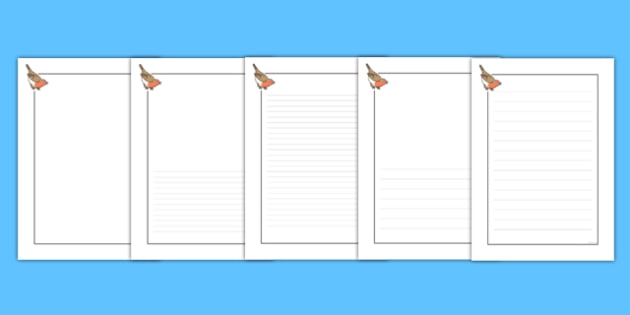 Robin Themed Writing Frames (teacher made)