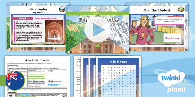 Year 6 HASS Geography Asia Lesson 7 India in Focus