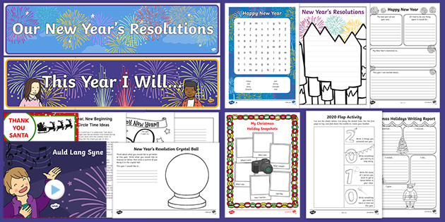 KS1 First Day Back after Christmas Activities Resource Pack