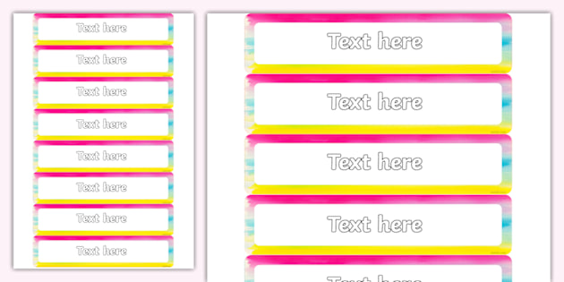 Editable Rainbow Labels | twinkl.com.au