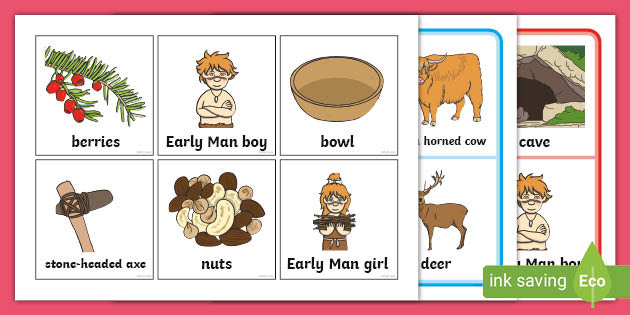 Early Man Bingo - Printable History Game for Kids - Twinkl