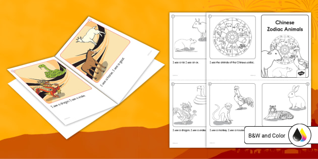 Chinese Zodiac | Emergent Reader Book for Kindergarten