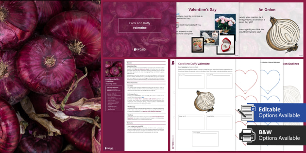 GCSE Poetry Lesson Pack - 'Valentine' by Carol Ann Duffy