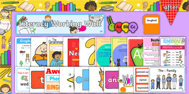 👉 Literacy Working Wall Display Pack - KS1 (teacher made)