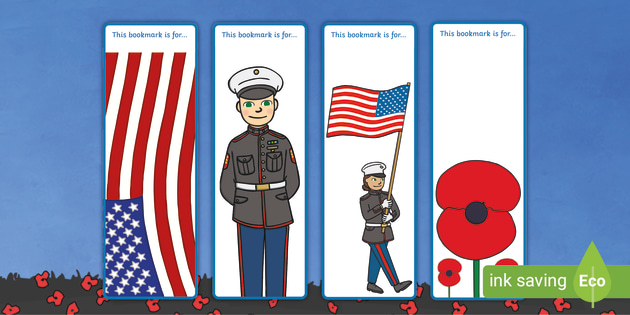 Printable Memorial Day Bookmarks