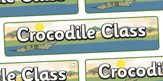 FREE! - Crocodile Themed Classroom Display Banner