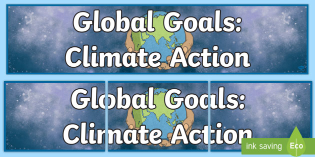 Global Goals Climate Action Display Banner