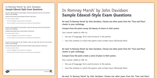 Edexcel GCSE Poetry Anthologies | twinkl.co.uk