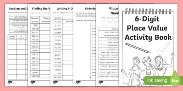 Back to School Place Value Revision of 6-Digit Numbers Activity