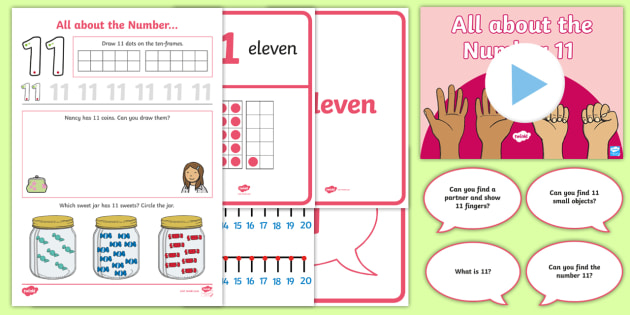 All About Number 11 Resource Pack (teacher made)