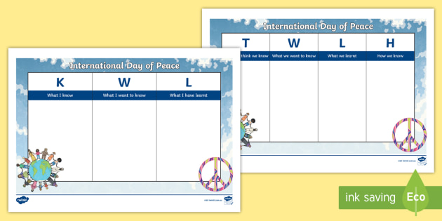 International Day of Peace KWL Grid (teacher made)