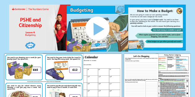 FREE! - PSHE and Citizenship UKS2 Money Matters Lesson 4: Budgeting Lesson