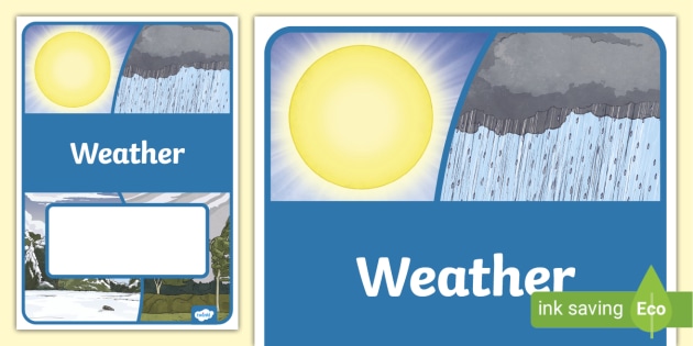 Weather Cover Page (teacher made)