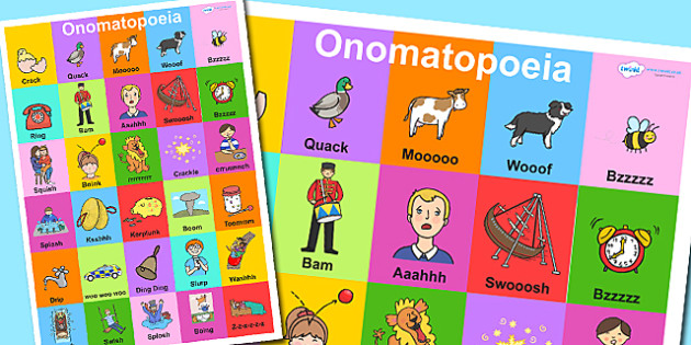 Onomatopoeia Display Poster (teacher made)