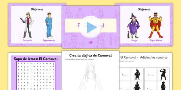 Pack de recursos - carnaval (teacher made)