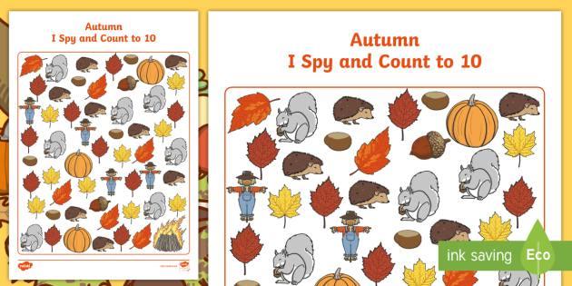 Autumn I Spy and Count to 10 (teacher made)